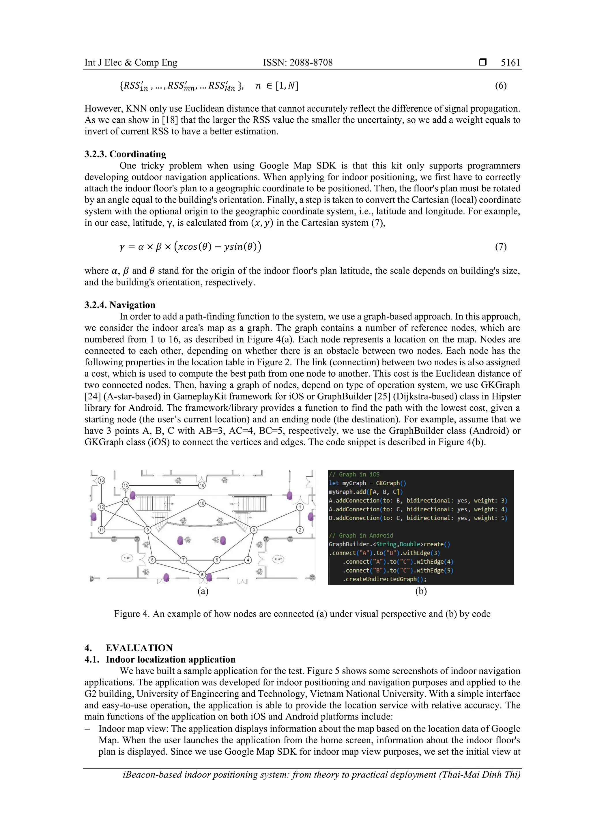 iBeacon-based indoor positioning system: from theory to practical ...