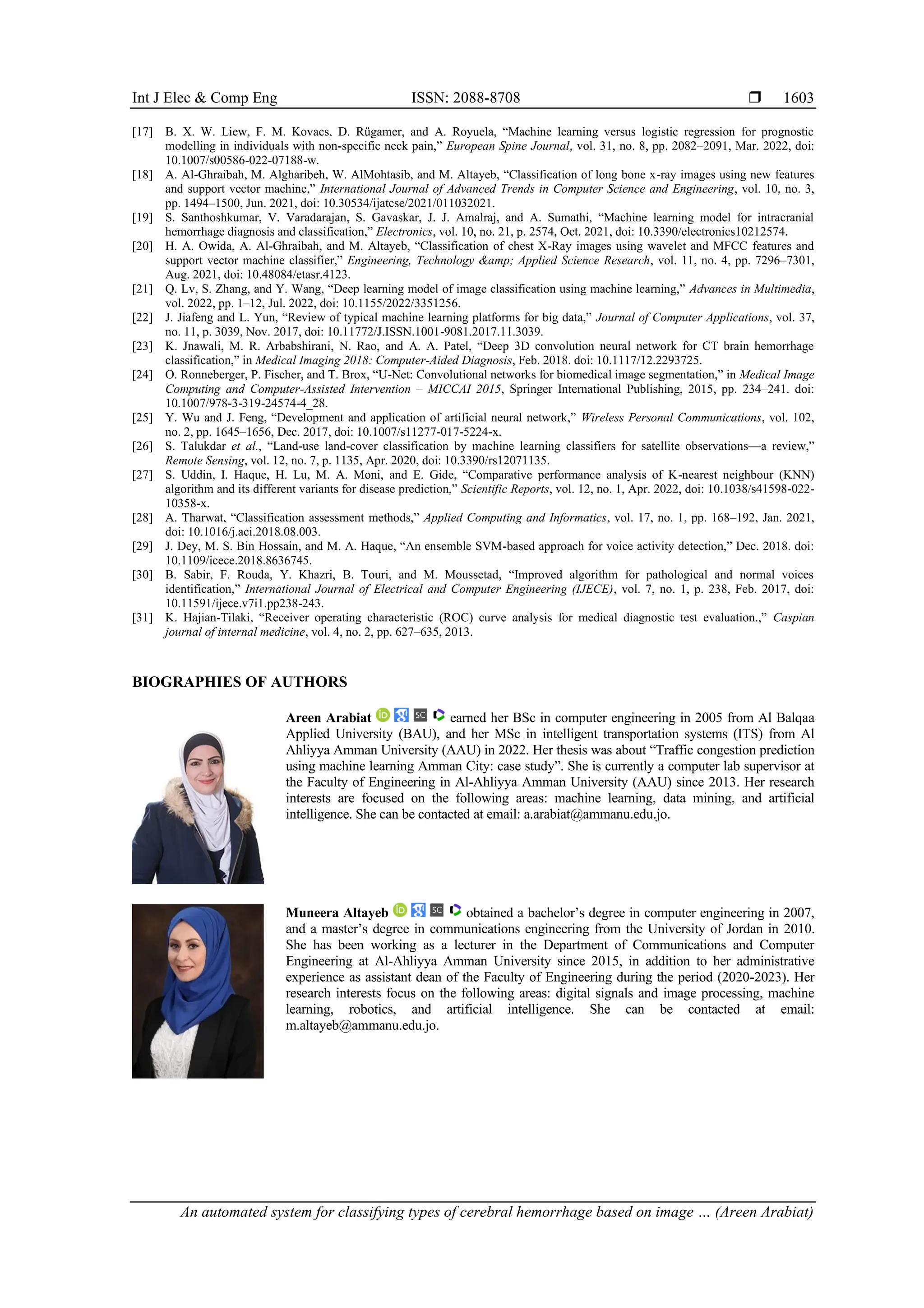 An Automated System For Classifying Types Of Cerebral Hemorrhage Based On Image Processing