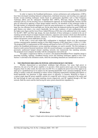 A trade-off design of microstrip broadband power amplifier for UHF ...