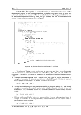 Neighborhood search methods with moth optimization algorithm as a wrapper method for feature ...