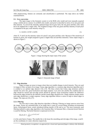 Hand geometry recognition: an approach for closed and separated fingers ...