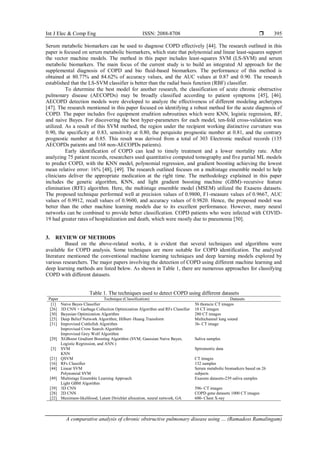 A comparative analysis of chronic obstructive pulmonary disease using ...