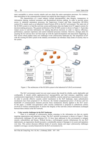 A reliable next generation cyber security architecture for industrial ...