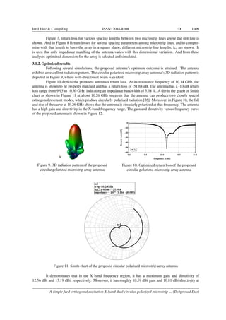 A simple feed orthogonal excitation X-band dual circular polarized microstrip patch array ...