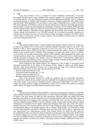 Simulation of LTE-TDD in the HAPS channel | PDF | Internet | Computing