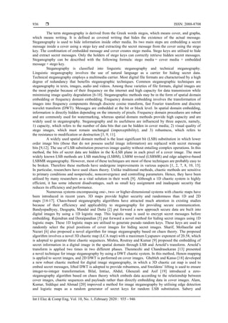 Image steganography using least significant bit and secret map techniques | PDF