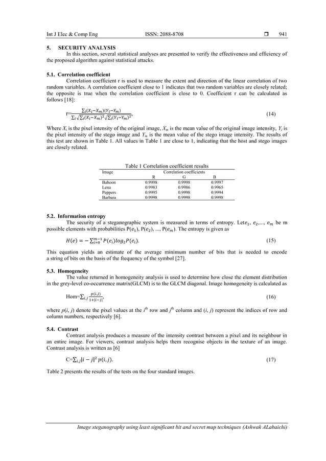 Image steganography using least significant bit and secret map techniques | PDF