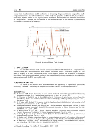 Campus realities: forecasting user bandwidth utilization using Monte Carlo simulation | PDF