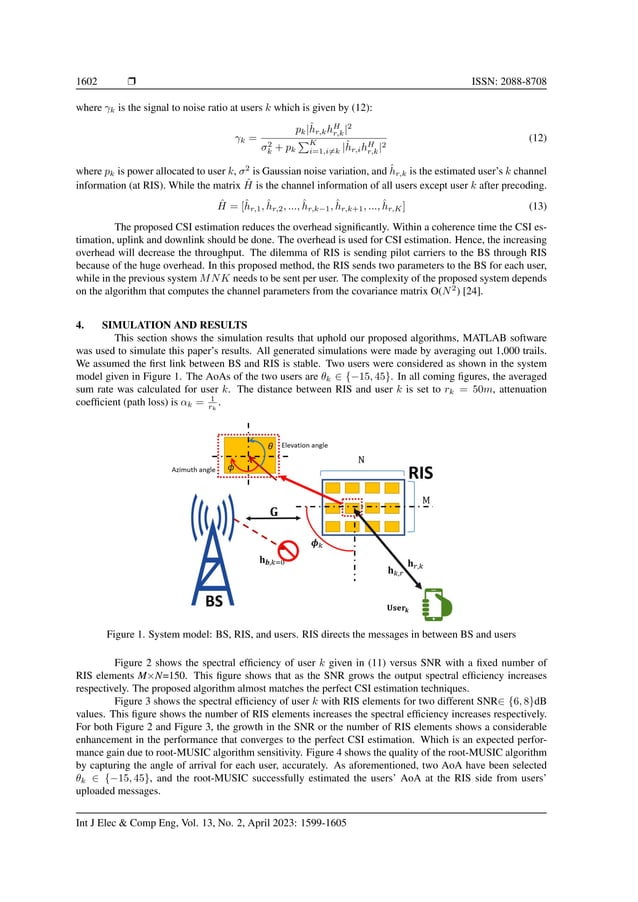 Channel state information estimation for reconfigurable intelligent surfaces based on received ...