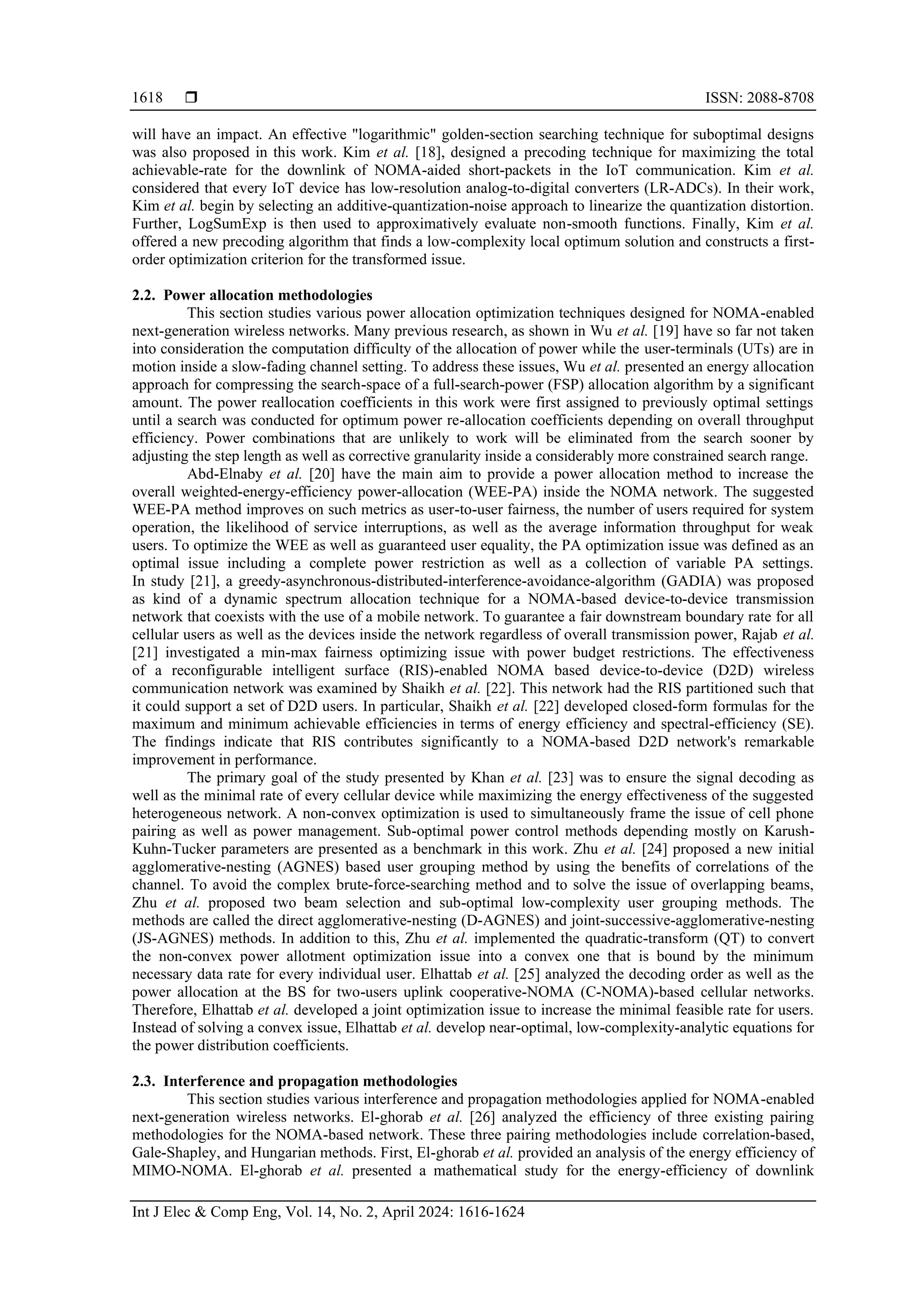 A taxonomy on power optimization techniques for fifthgeneration heterogenous non-orthogonal ...