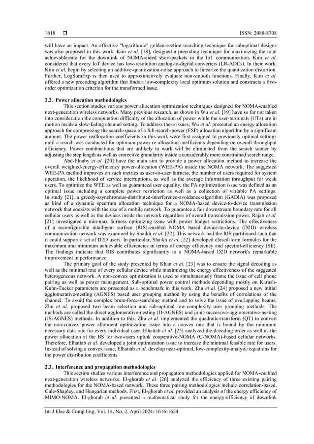 A taxonomy on power optimization techniques for fifthgeneration heterogenous non-orthogonal ...