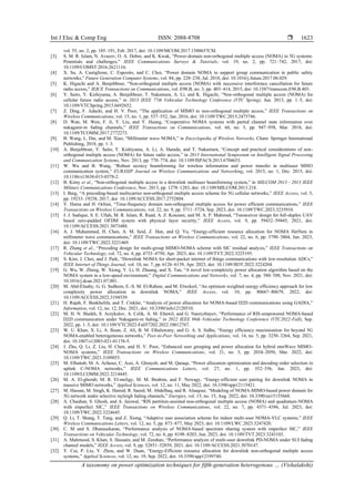 A taxonomy on power optimization techniques for fifthgeneration heterogenous non-orthogonal ...