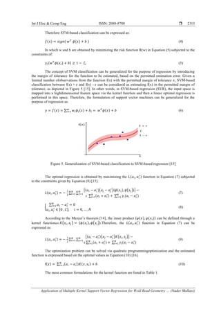 Application of Multiple Kernel Support Vector Regression for Weld Bead Geometry Prediction in ...
