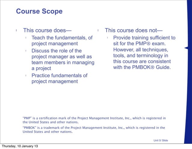 V3 basic pm training overview thammasat | PPT | Free Download