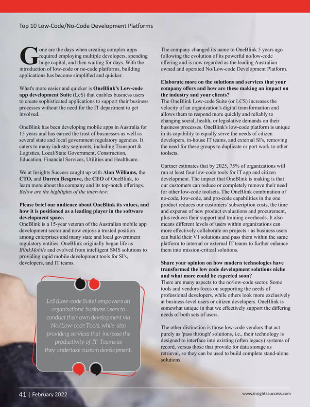 Top 10 Low-CodeNo Code Development Platforms | PDF