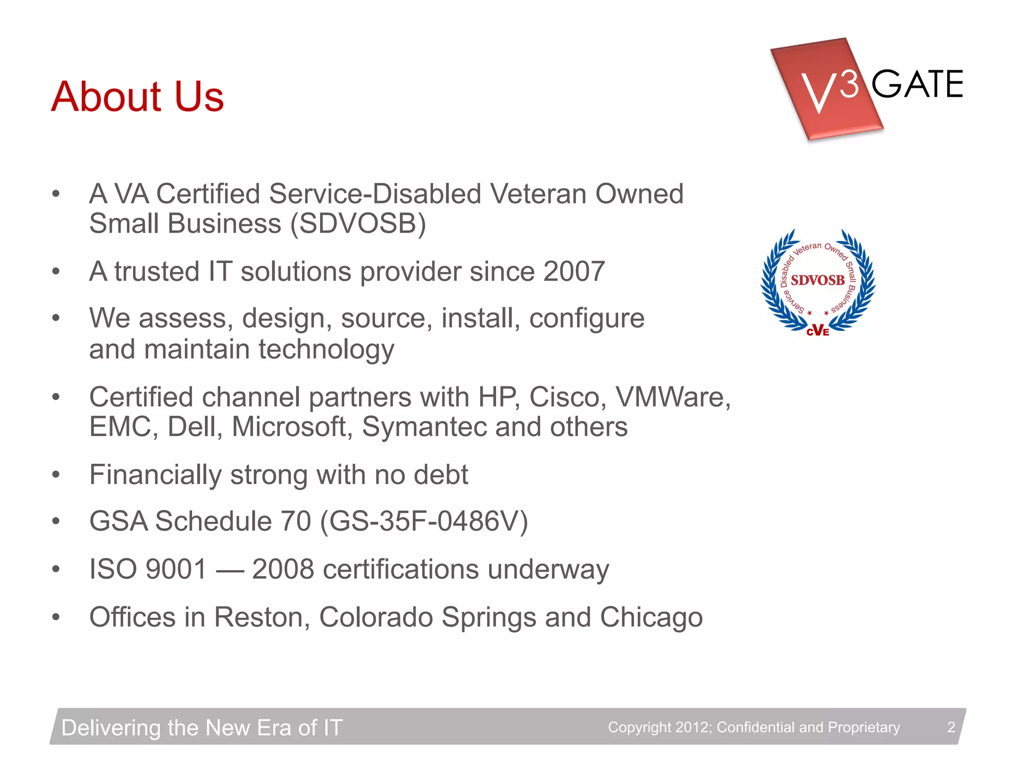 V3Gate Company Overview | PDF