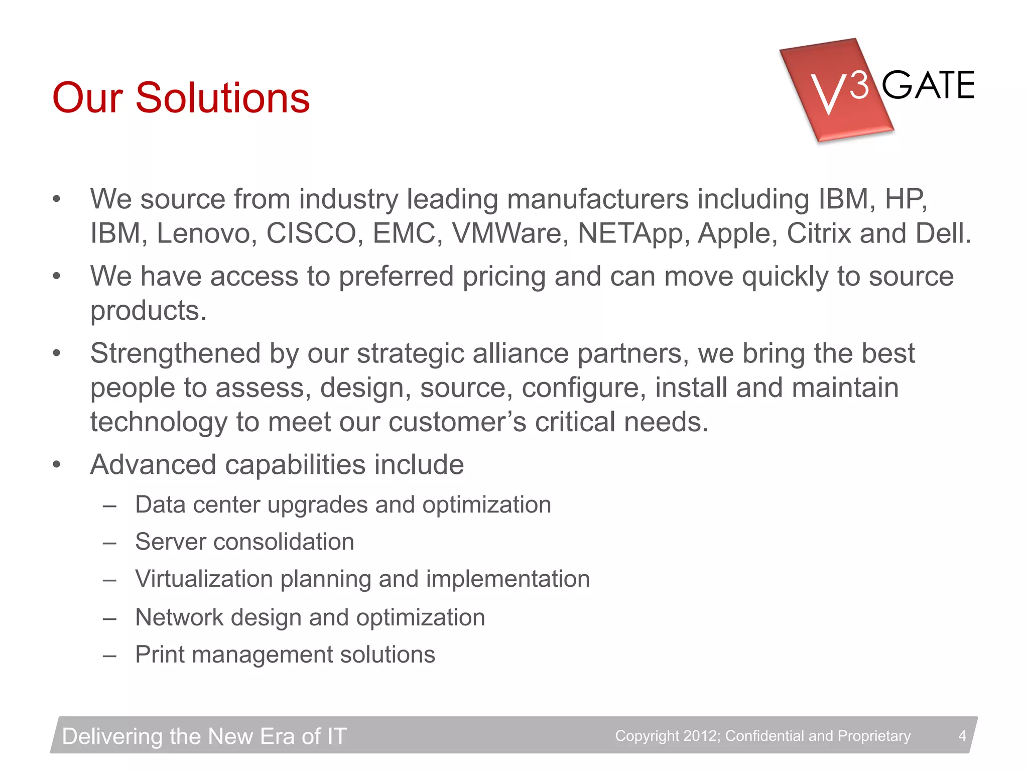 V3Gate Company Overview | PDF