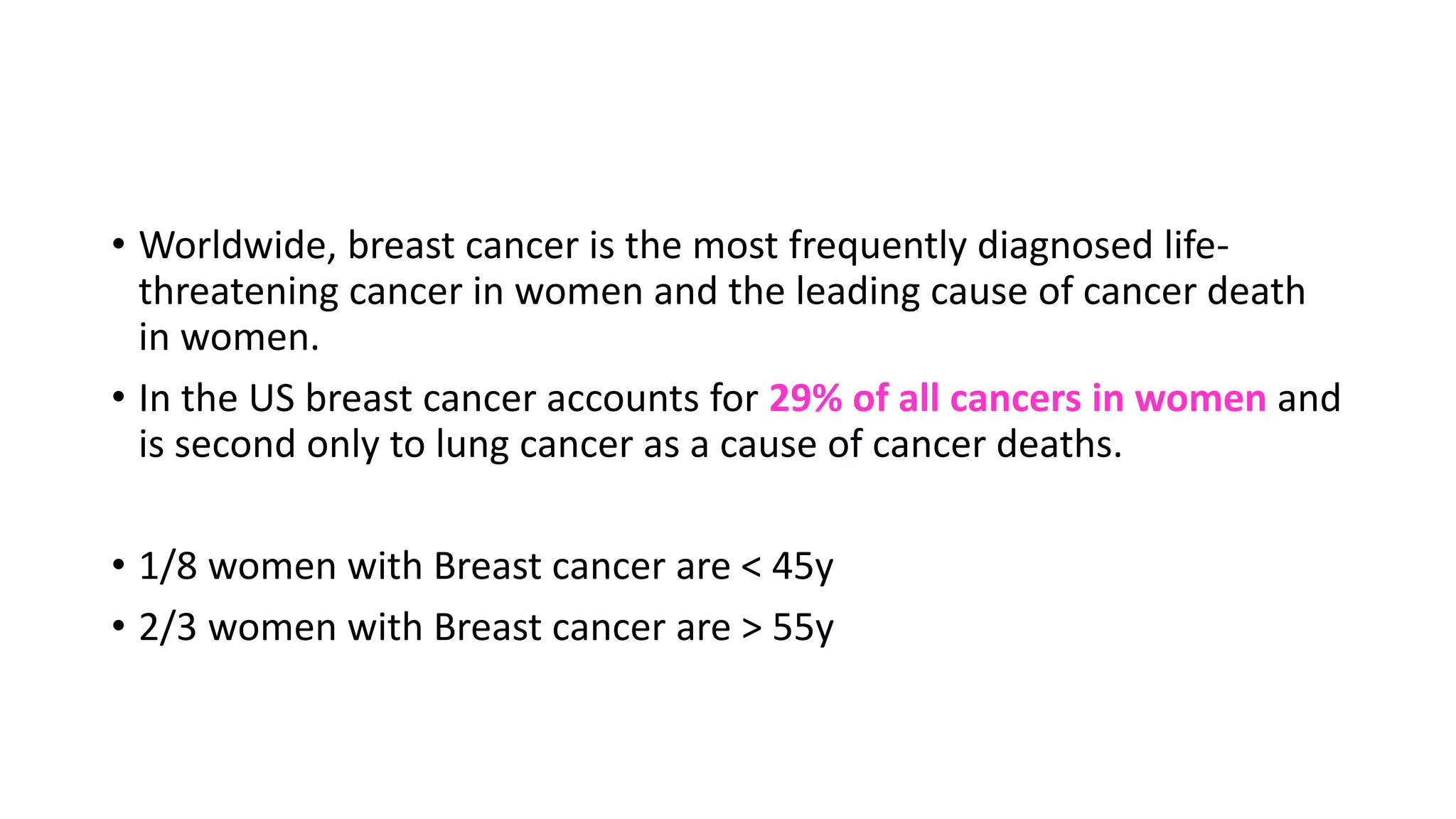Breast Cancer in Lebanon: overview and statistical data | PPTX