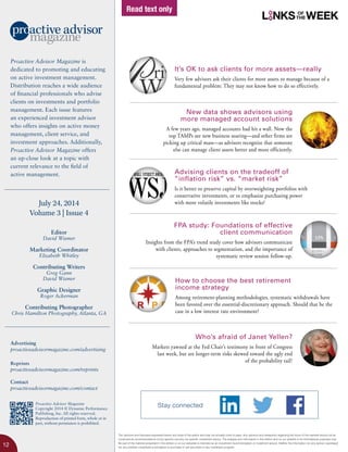 Steve Miller – Proactive Advisor Magazine – Volume 3, Issue 4 | PDF