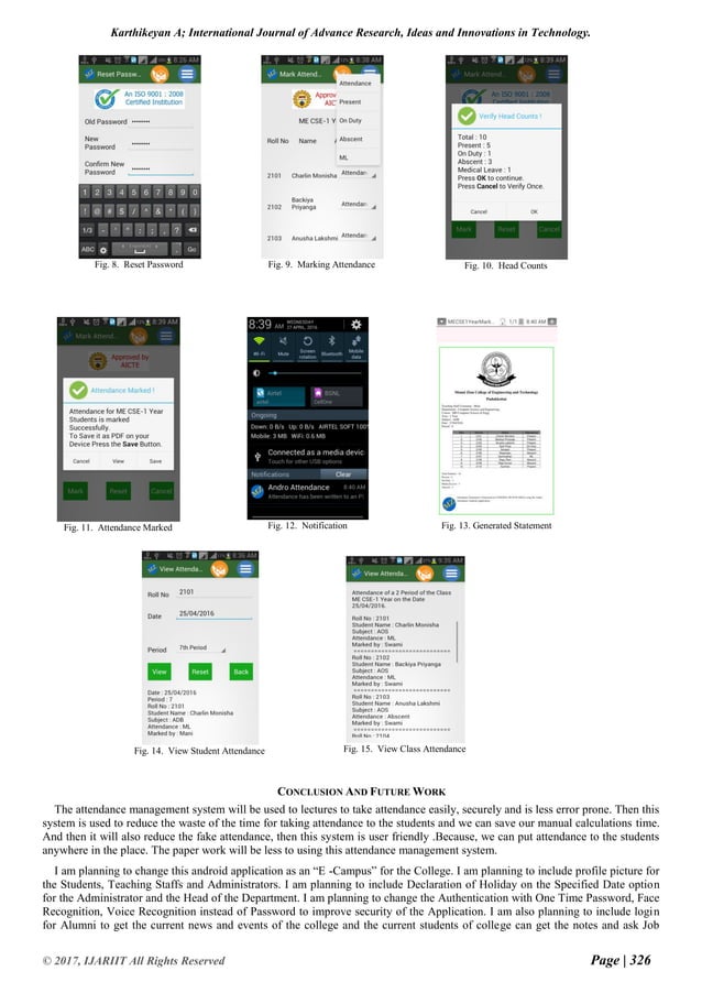 Andro Attendance – Marking Attendance with Android Application | PDF