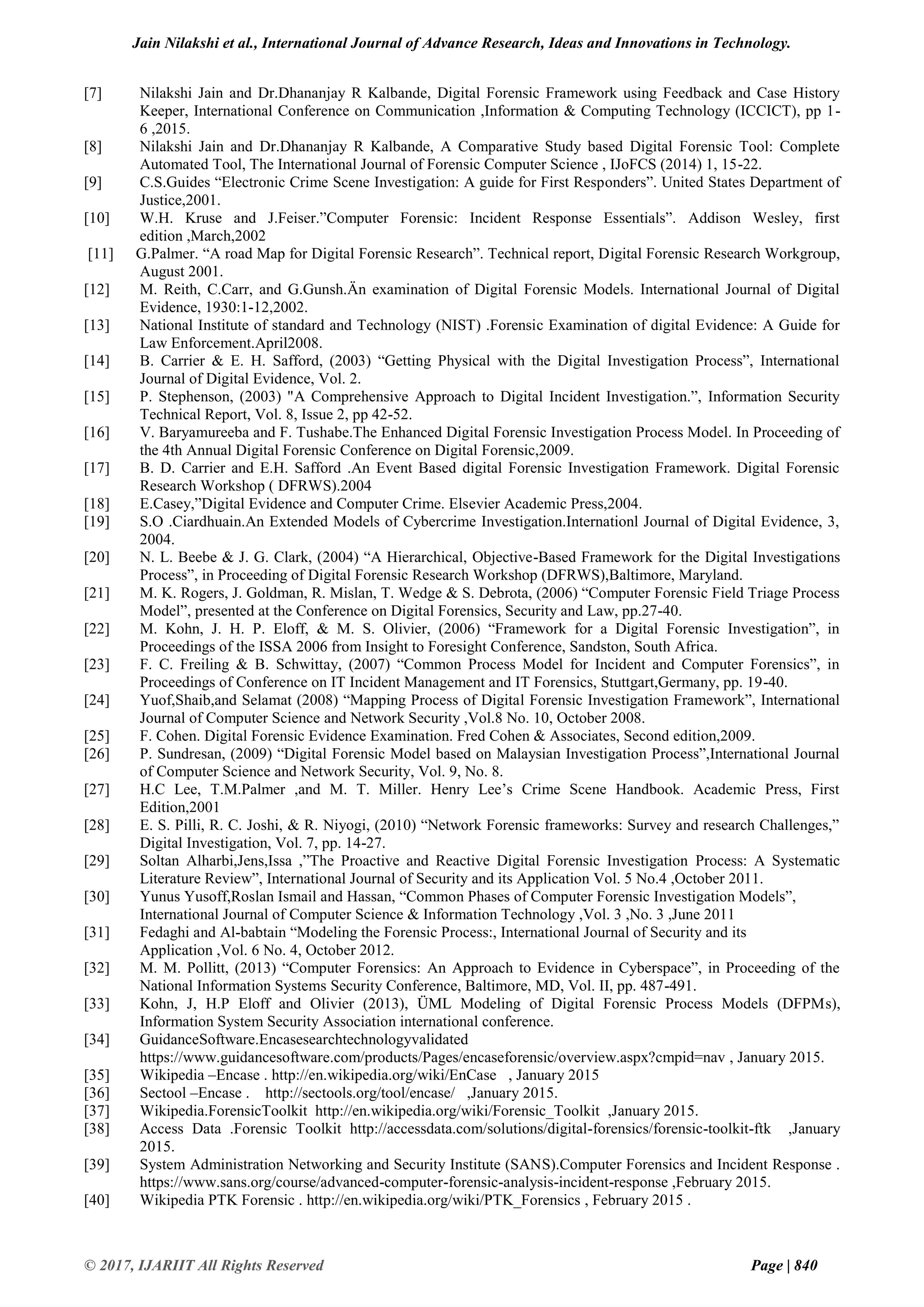 Physical And Cyber Crime Detection Using Digital Forensic Approach A