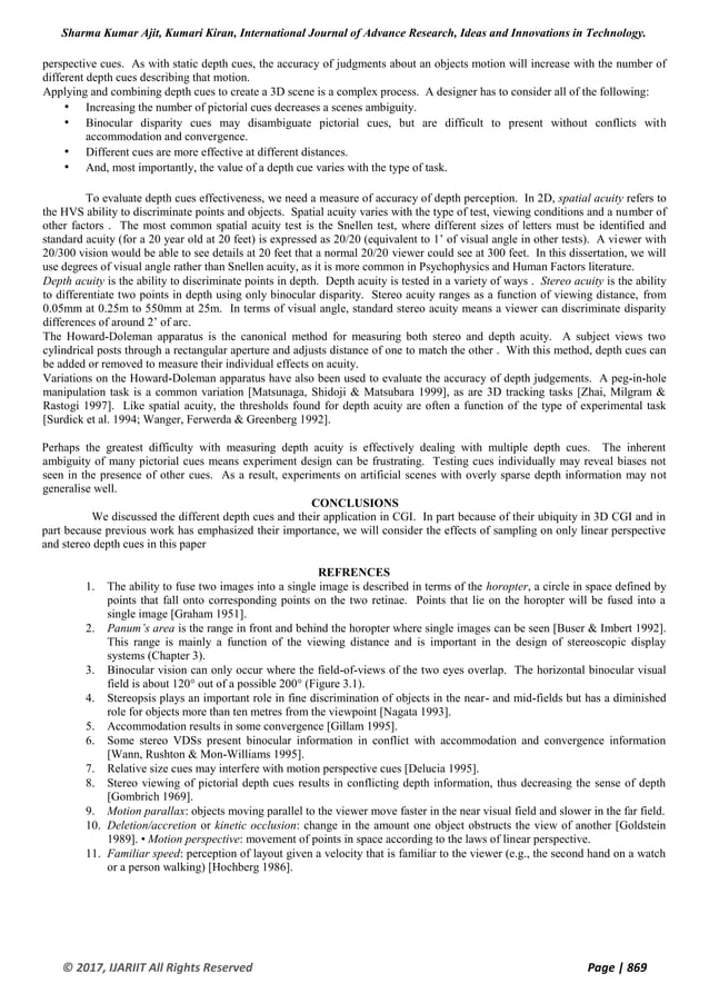 Human Depth Perception | PDF | 3-D Graphics | Computer Software and ...