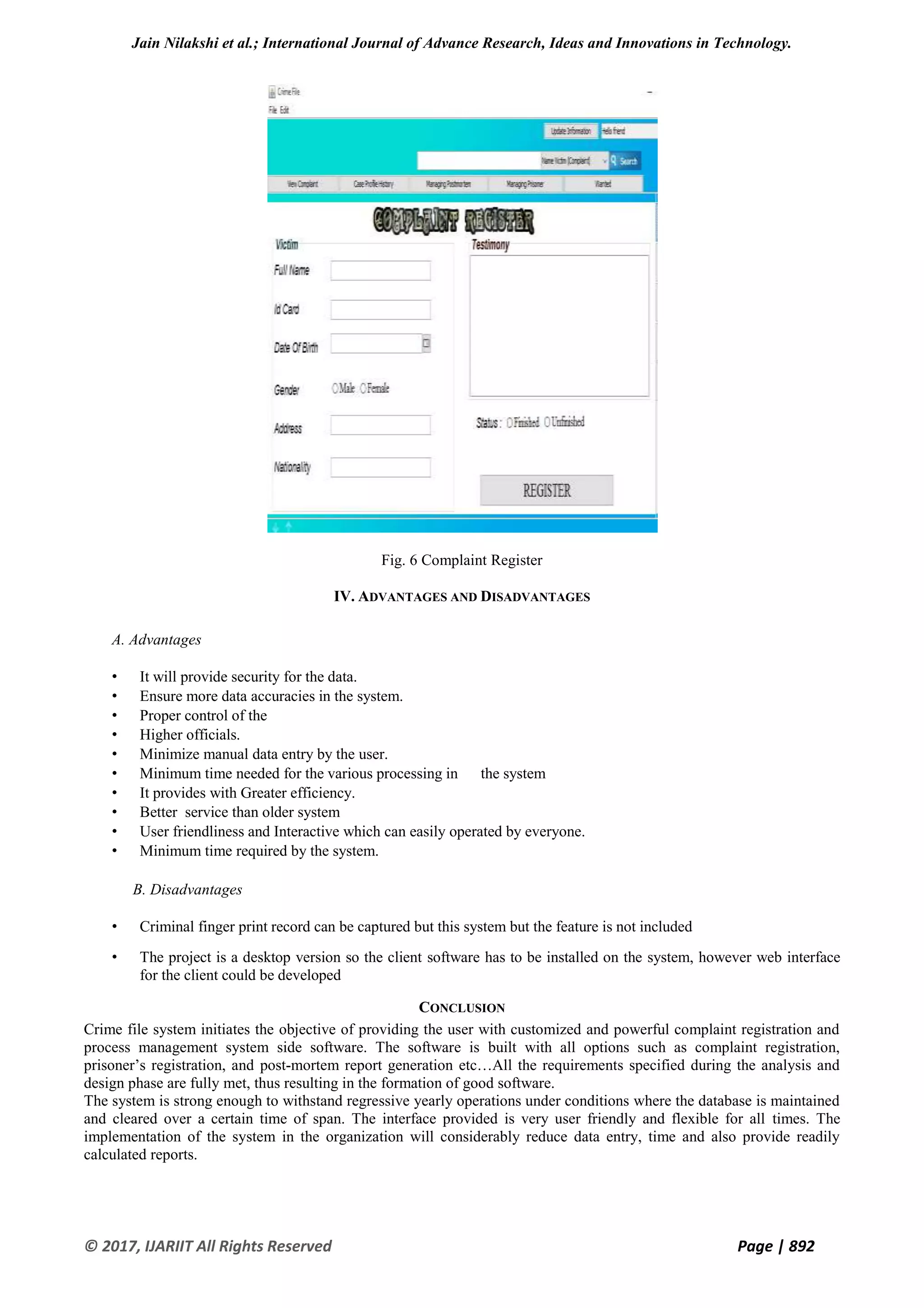 Crime File System | PDF