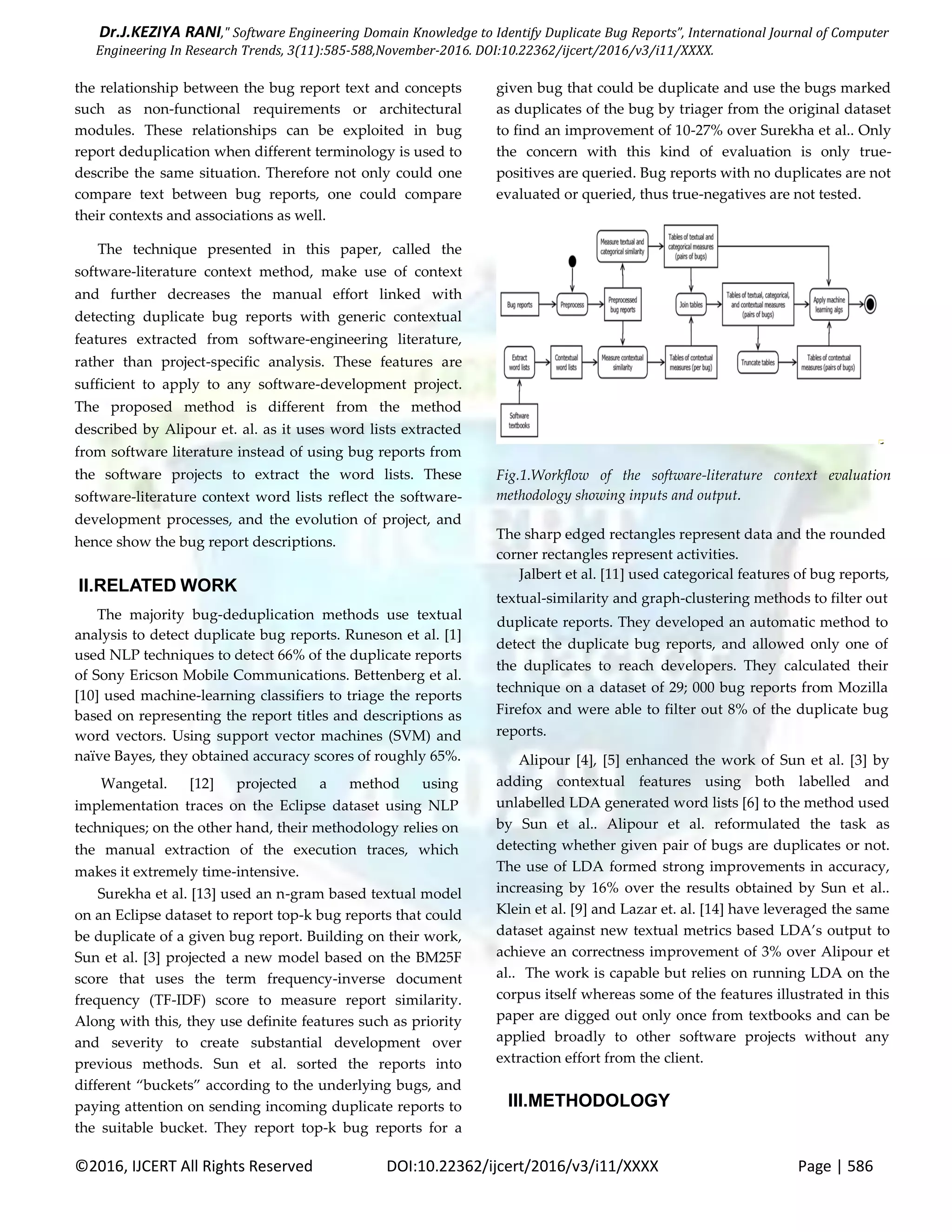 Software Engineering Domain Knowledge To Identify Duplicate Bug Reports