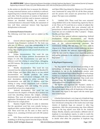 Software Engineering Domain Knowledge to Identify Duplicate Bug Reports | PDF