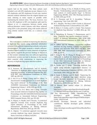 Software Engineering Domain Knowledge to Identify Duplicate Bug Reports | PDF