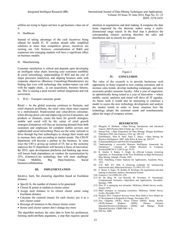 Analysis of Sales and Distribution of an IT Industry Using Data Mining Techniques | PDF | Sales ...
