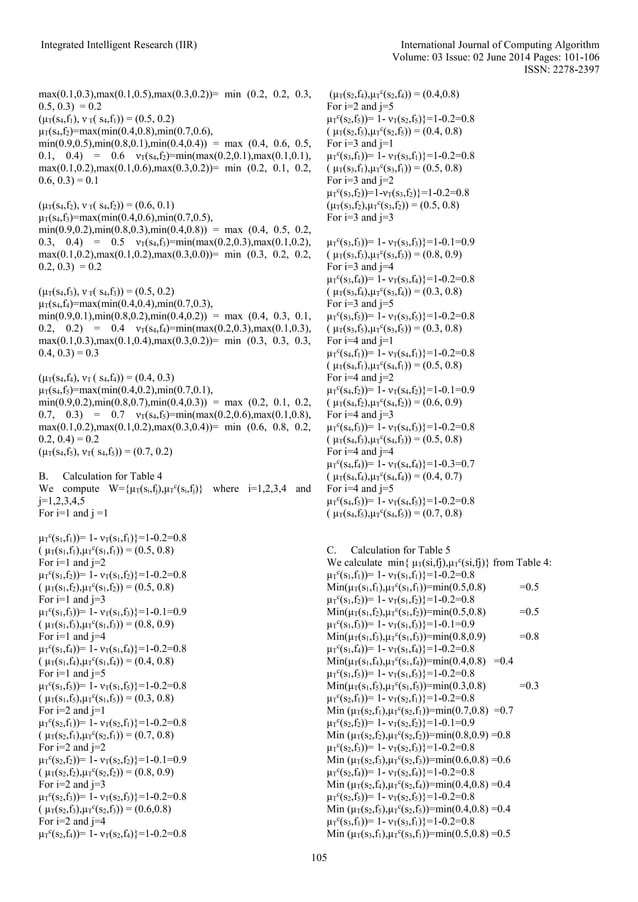 Fuzzy Max-Min Composition in Quality Specifications of Multi-Agent System | PDF
