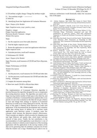 SCAM Detection in Credit Card Application | DOC