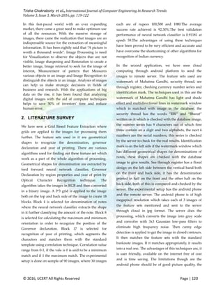 Review of Various Image Processing Techniques for Currency Note ...