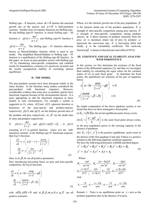 Typical Measures on Discrete Time Prey-Predator Model with ...