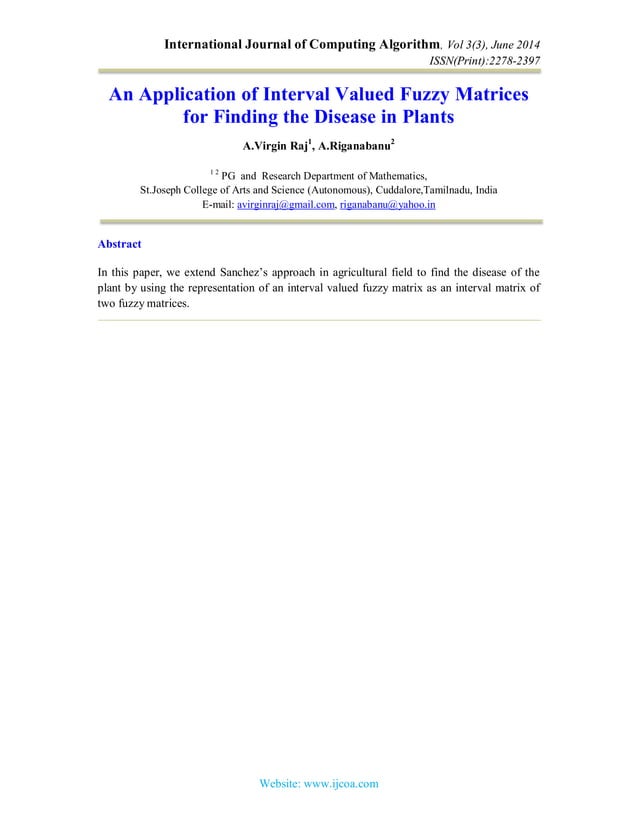 An Application Of Interval Valued Fuzzy Matrices For Finding The
