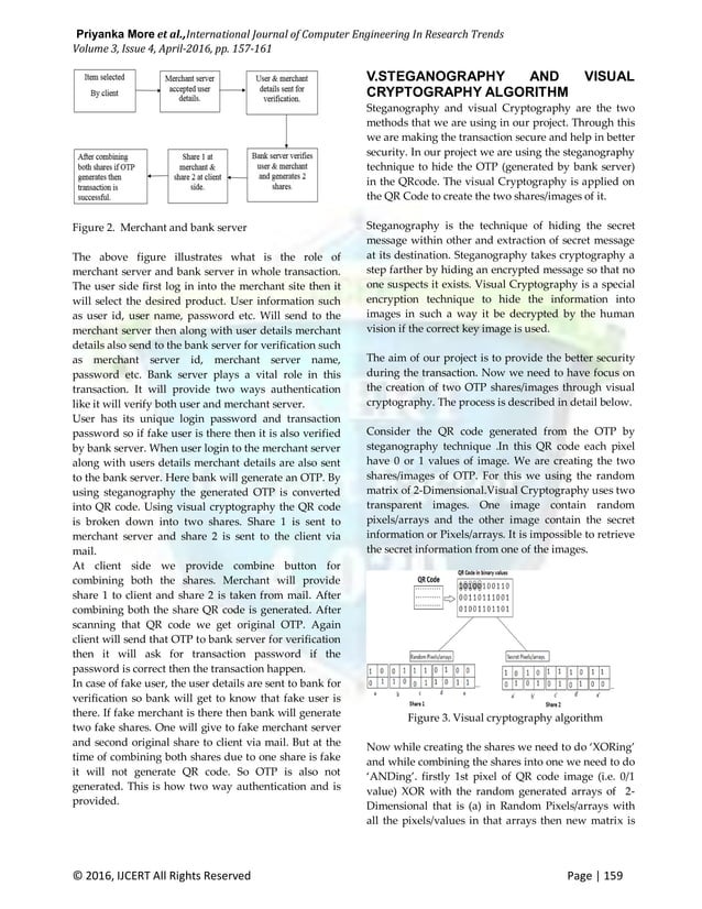 Online Payment System using Steganography and Visual Cryptography | PDF