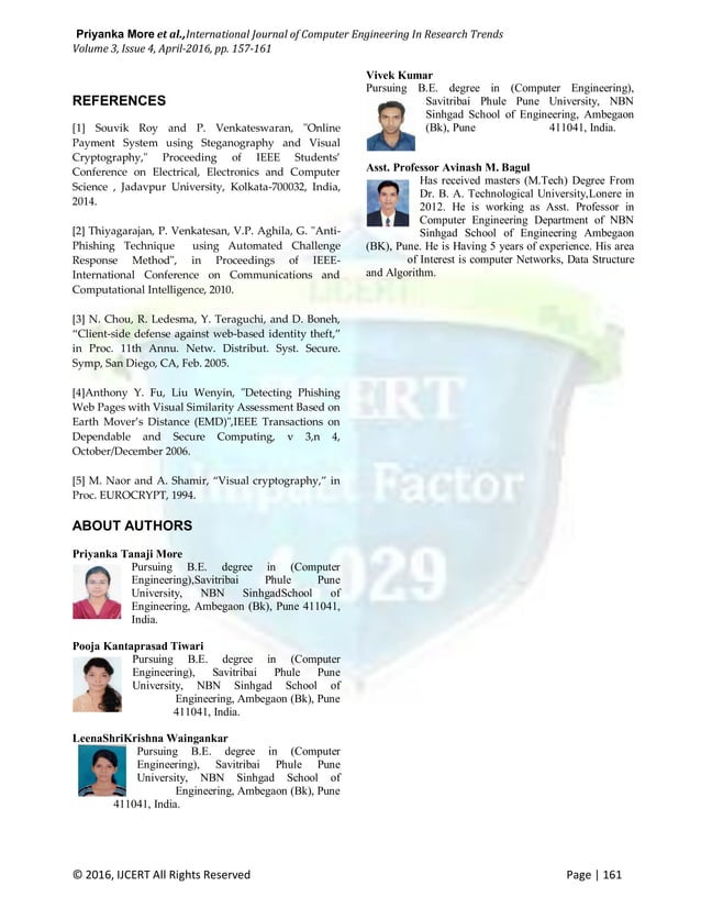 Online Payment System using Steganography and Visual Cryptography | PDF