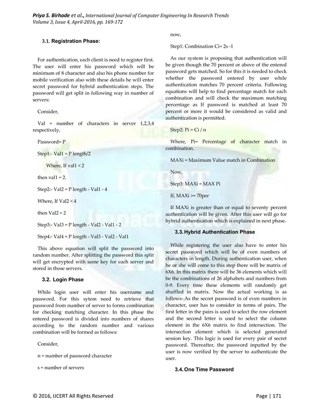 Efficient Multi Server Authentication And Hybrid Authentication Method 6726