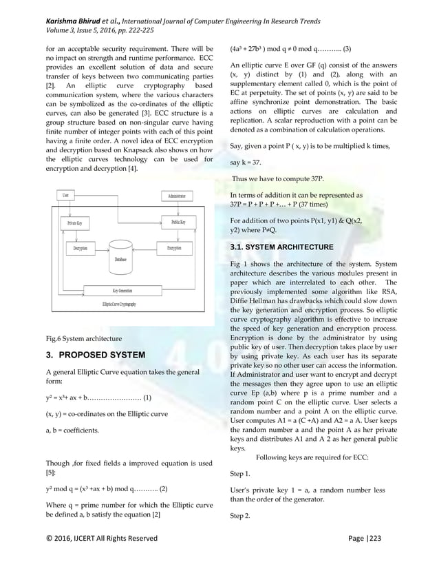 Data Security Using Elliptic Curve Cryptography | PDF | Information and Network Security | Computing