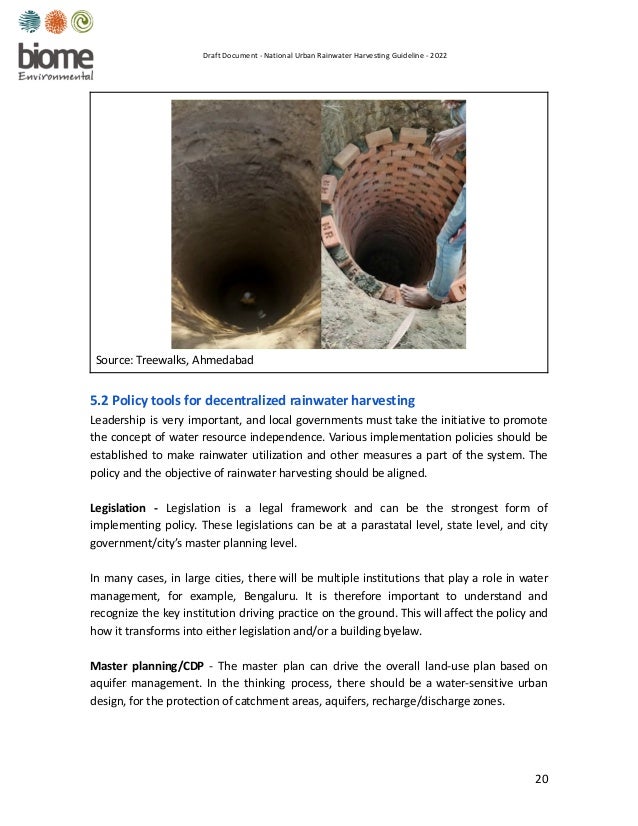 National Urban Rainwater Harvesting Guidelines | PDF
