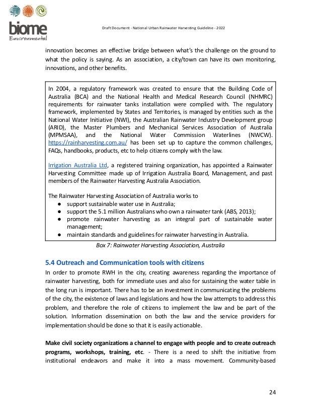 National Urban Rainwater Harvesting Guidelines | PDF