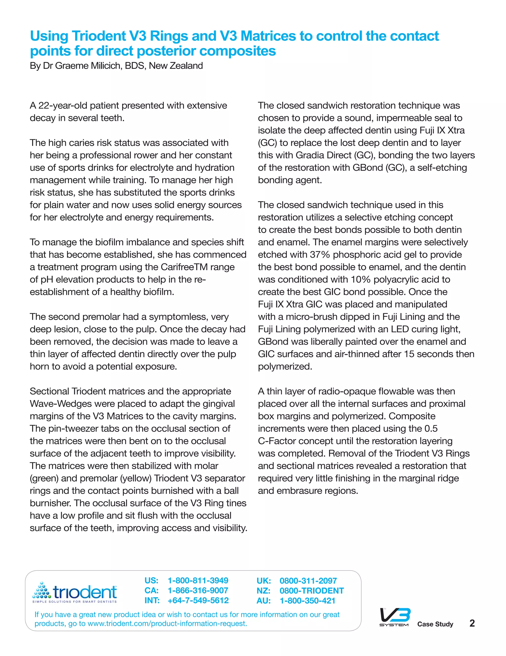 V3 Contact Points by Dr Graeme Milicich | PDF