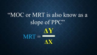 marginal opportunity cost or marginal rate of transformation (moc or ...