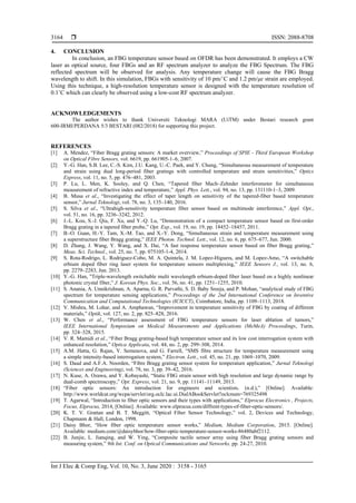Design of fiber bragg grating (FBG) temperature sensor based on optical ...