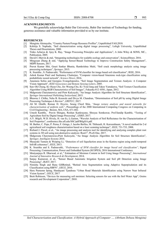 Soil Characterization and Classification: A Hybrid Approach of Computer ...