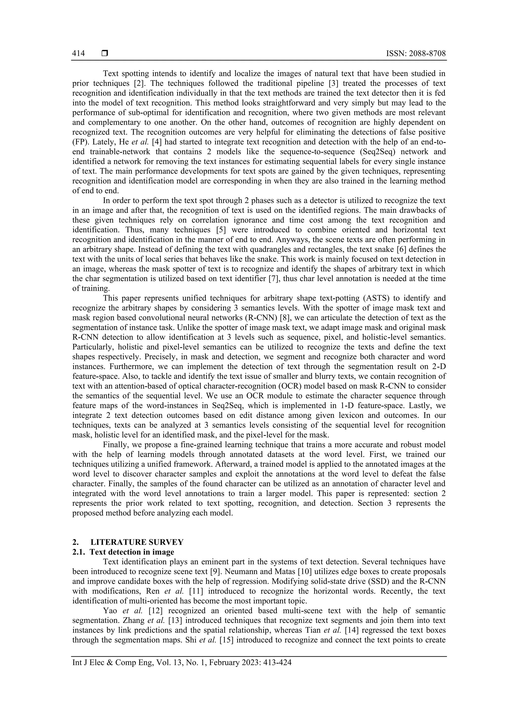 Customized mask region based convolutional neural networks for un-uniformed shape text detection ...