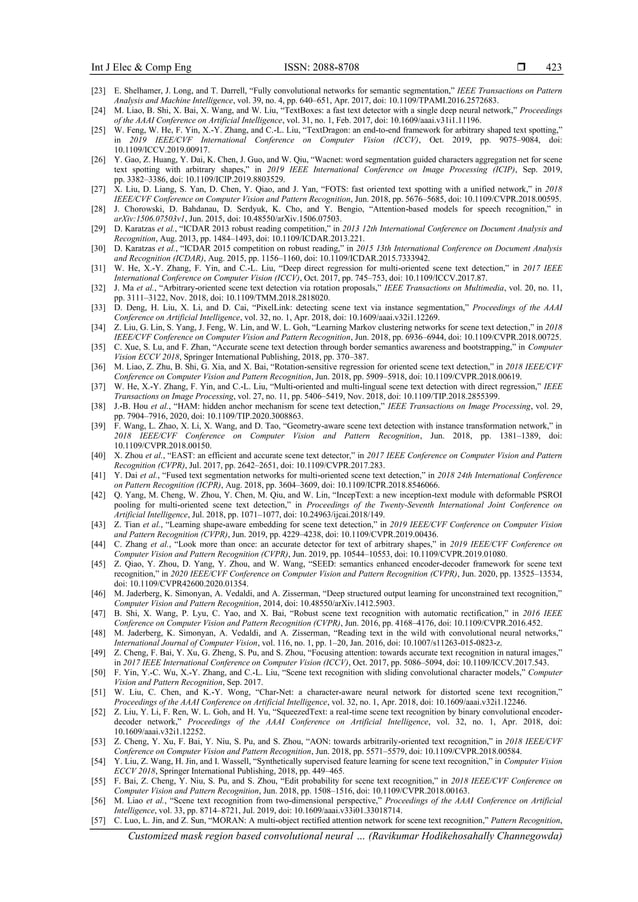 Customized mask region based convolutional neural networks for un ...