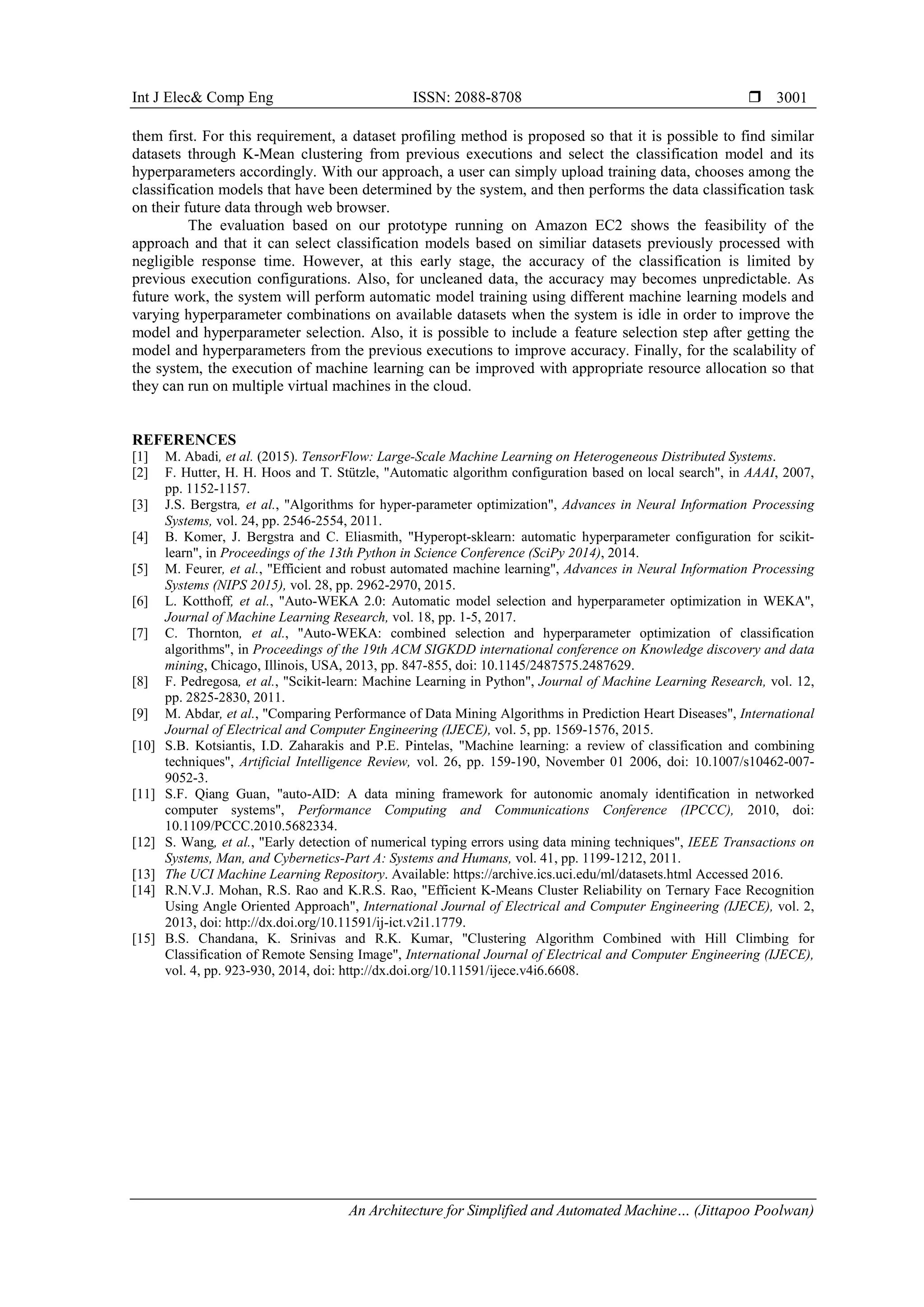 An Architecture For Simplified And Automated Machine Learning Pdf