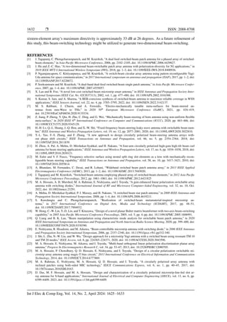 Phase delay through slot-line beam switching microstrip patch array antenna design for sub-6 GHz ...